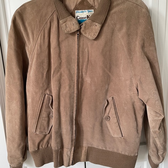 Copper Key | Jackets & Coats | Vintage Copper Key Suade Bomber Jacket ...